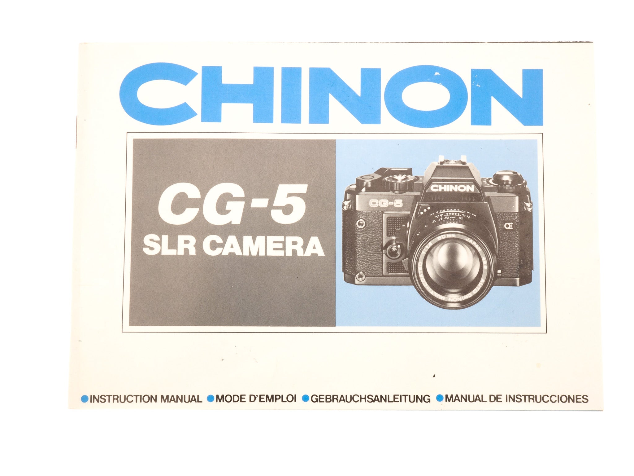 Chinon CG-5 Instructions – Kamerastore