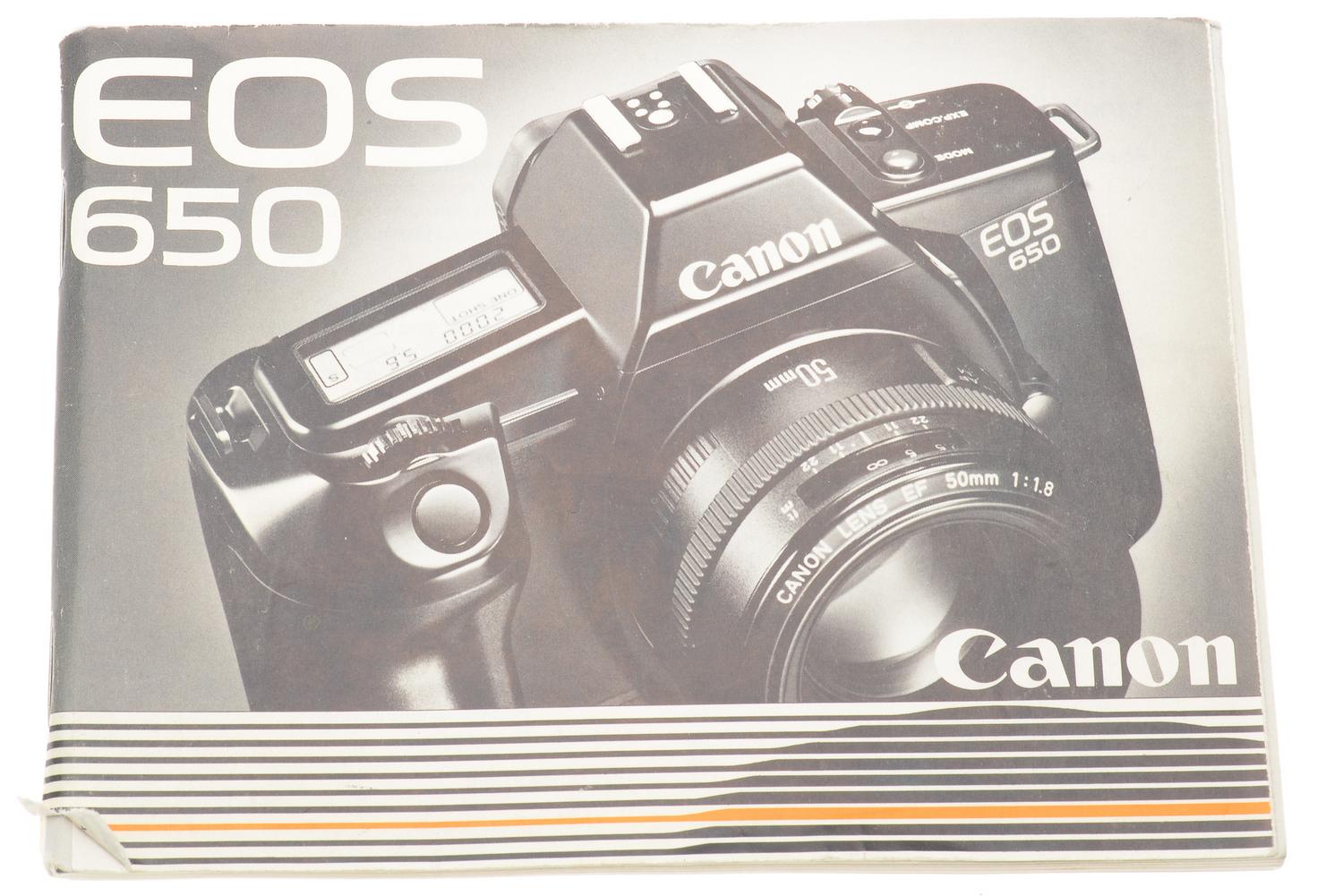 Canon EOS 650 Instruction Manual - Accessory – Kamerastore