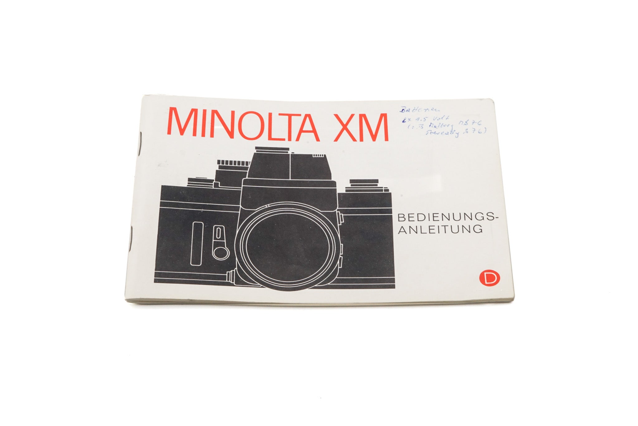 Minolta XM Instructions – Kamerastore