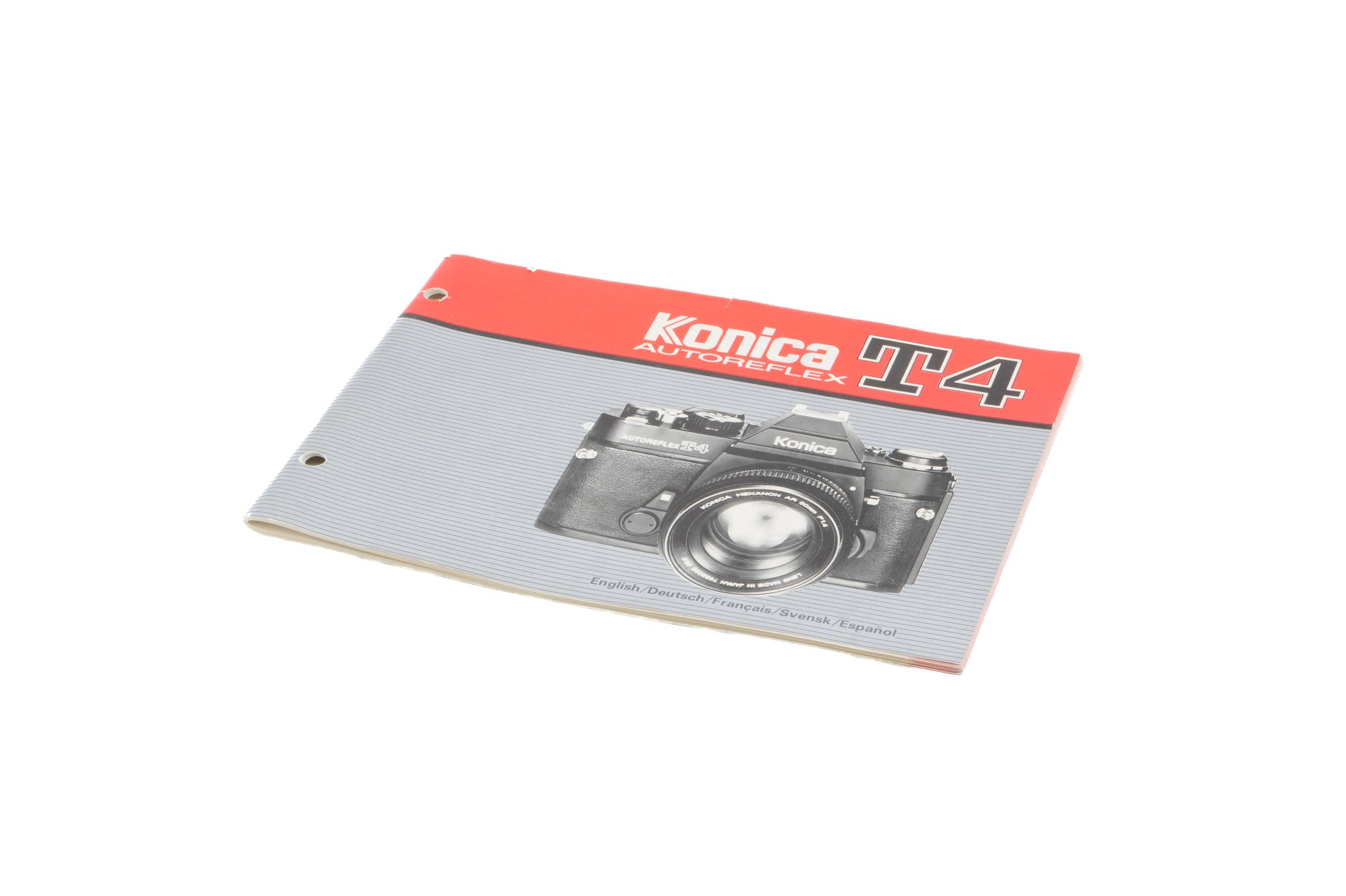 Konica Autoreflex T4 Instructions – Kamerastore
