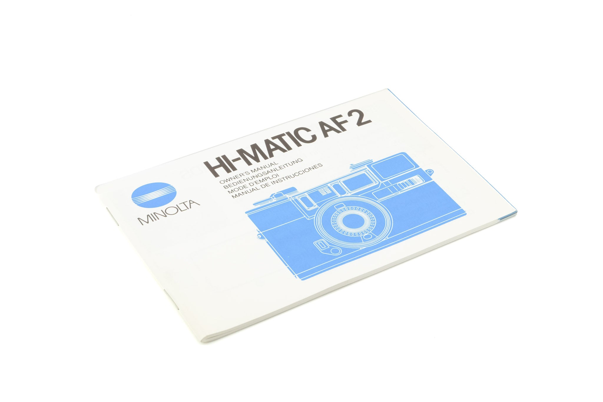 Minolta Hi-Matic AF2 Instructions – Kamerastore