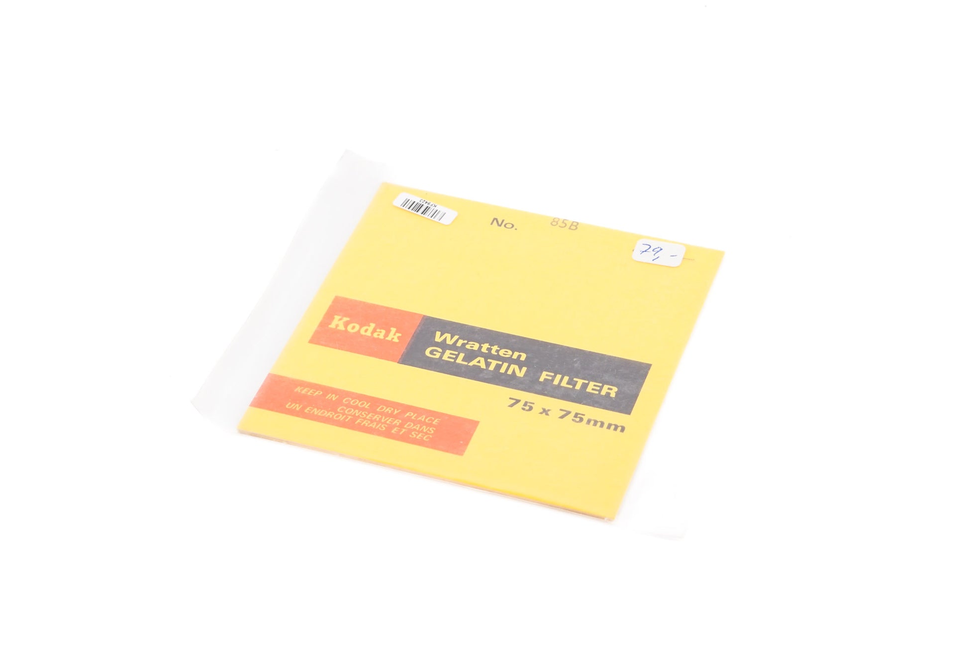 Kodak 75 x 75 mm Color Correction Filter Wratten Gelatin 85B - Accesso ...