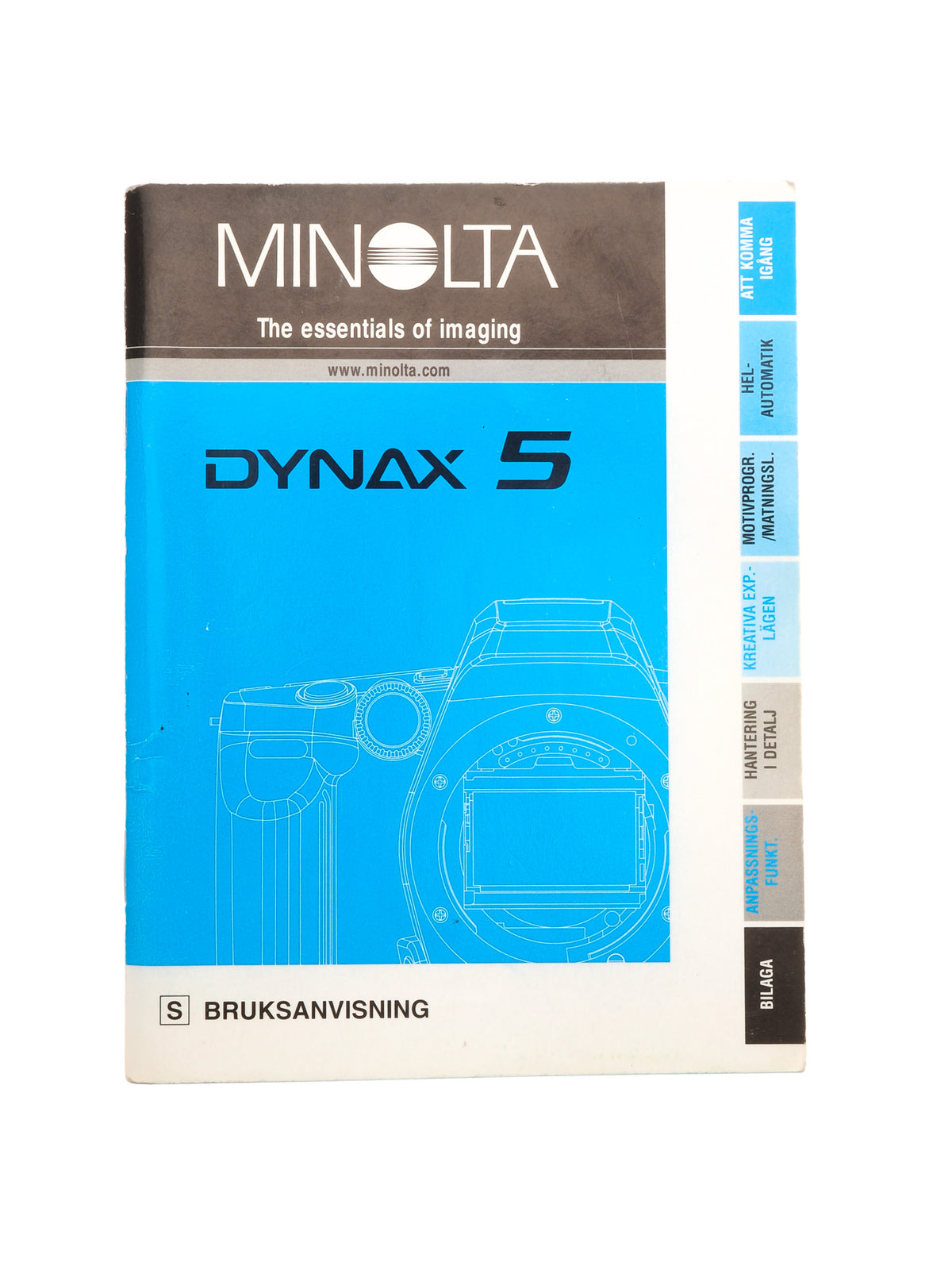 Minolta Dynax 5 Instructions - Accessory – Kamerastore