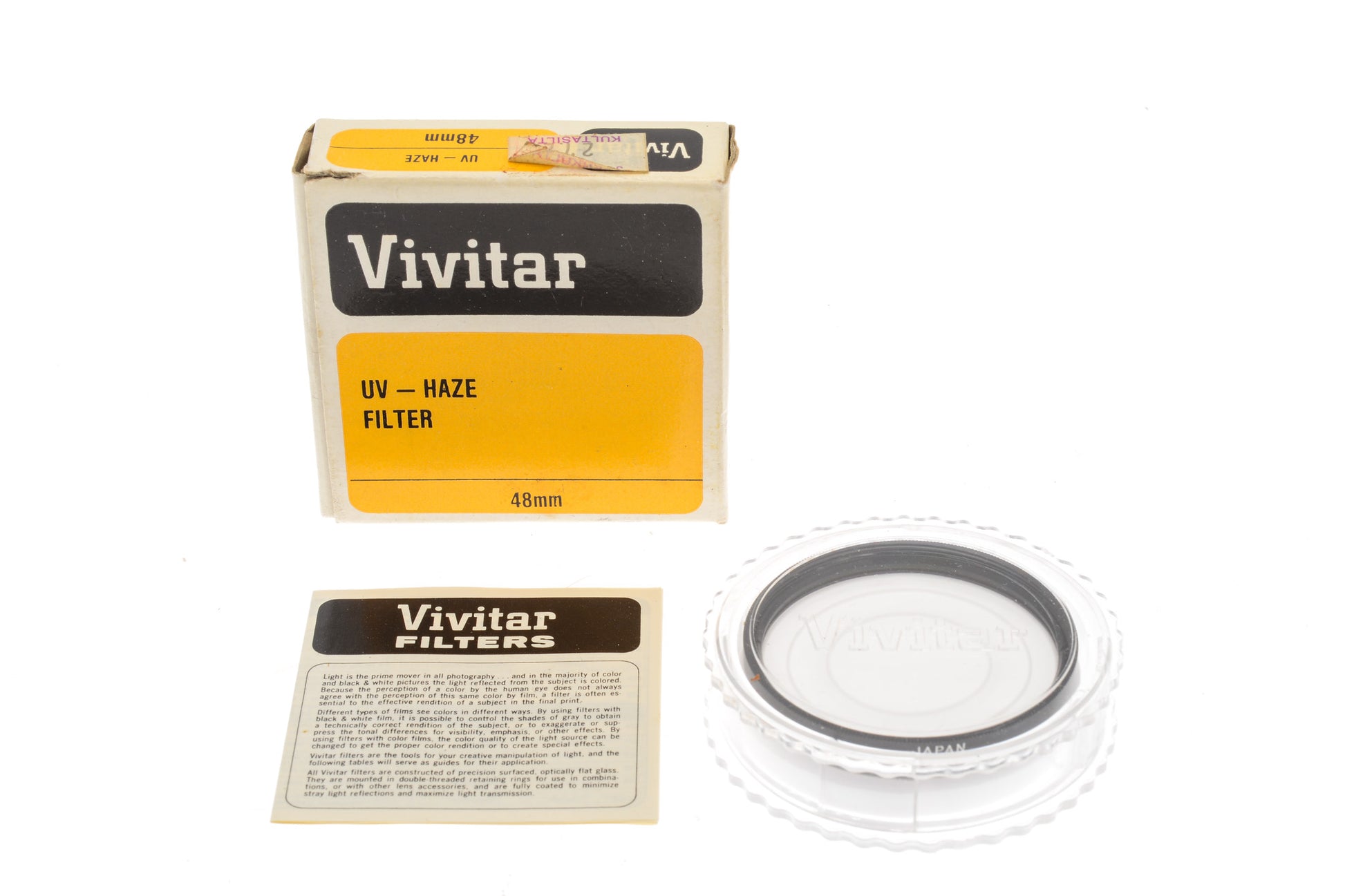 Vivitar 48mm UV Haze Filter - Accessory – Kamerastore
