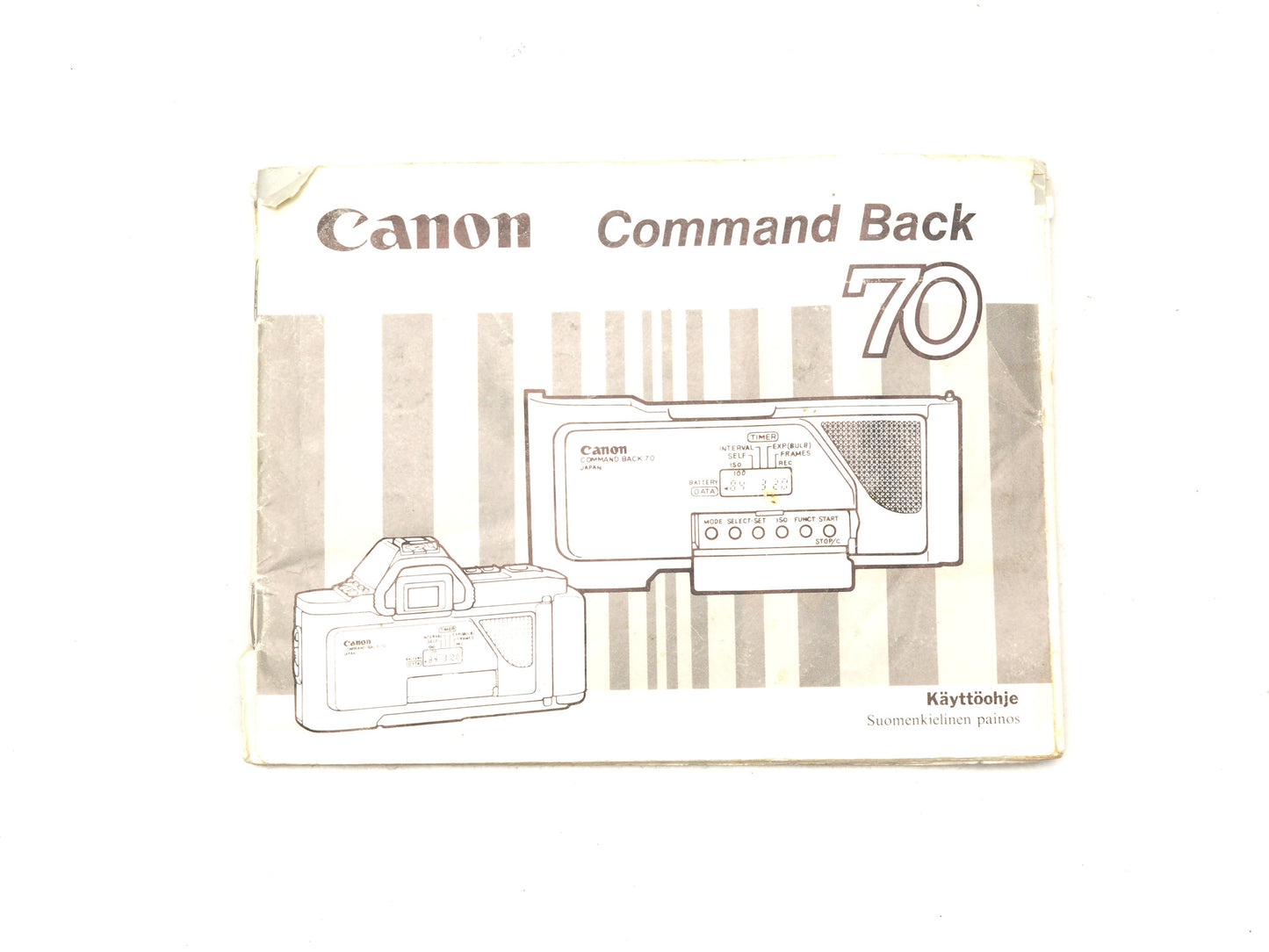 Canon Command Back 70 Instructions - Accessory – Kamerastore