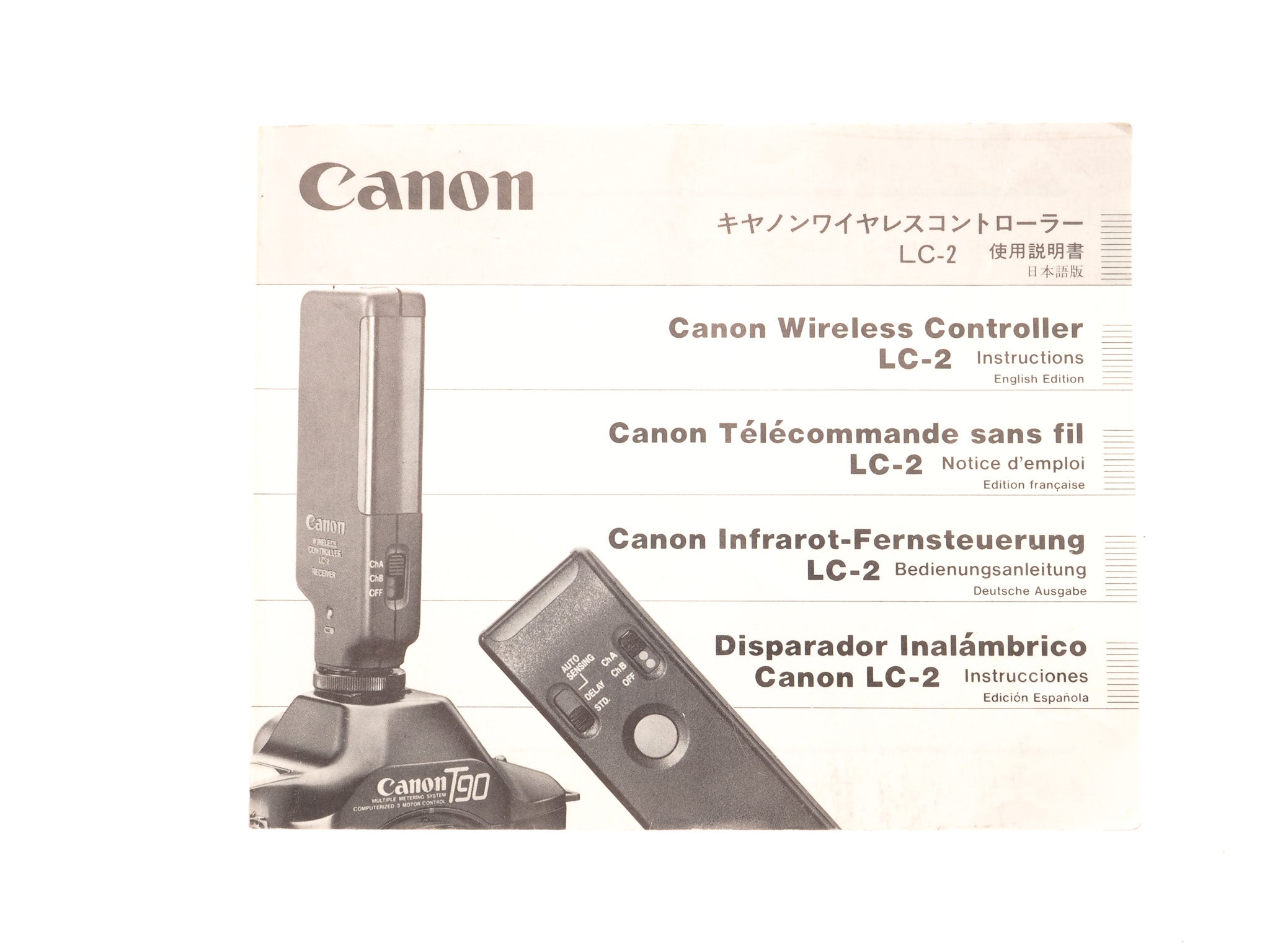 Canon Wireless Controller LC-2 Instructions - Accessory – Kamerastore