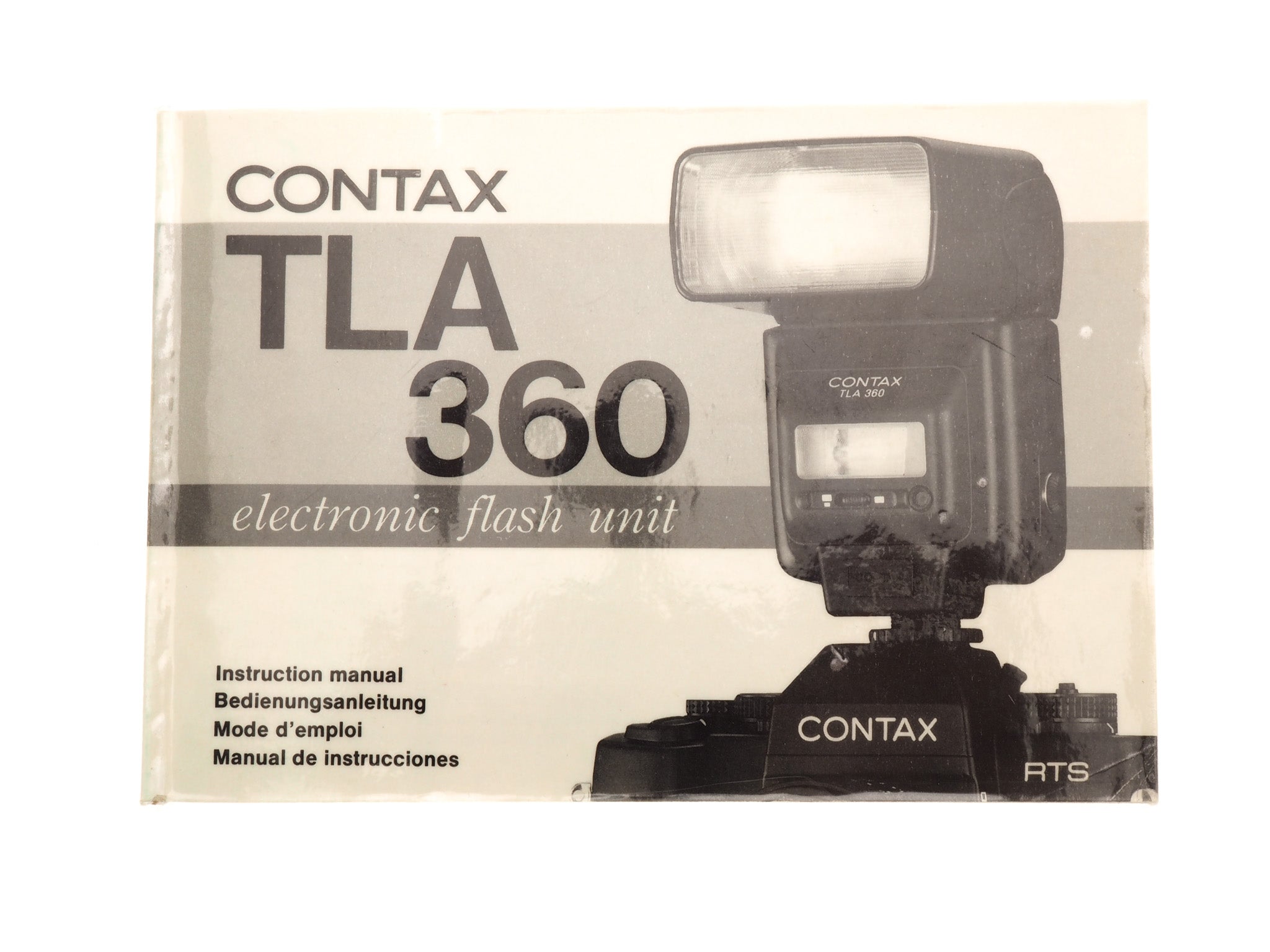 Contax Contax TLA 360 Flash Unit Instructions - Accessory – Kamerastore