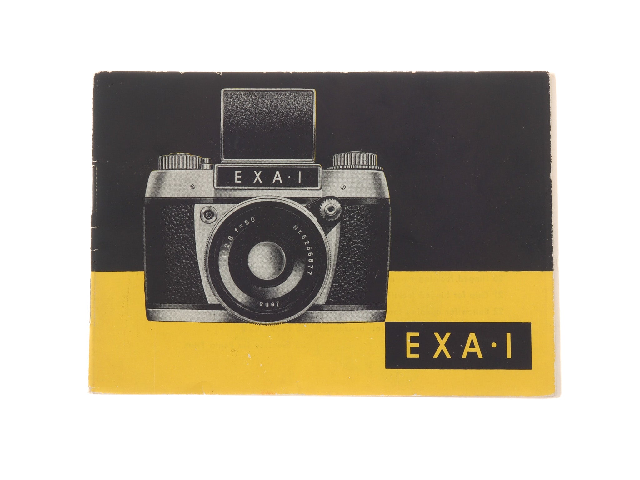 Exakta EXA I Instructions - Accessory – Kamerastore