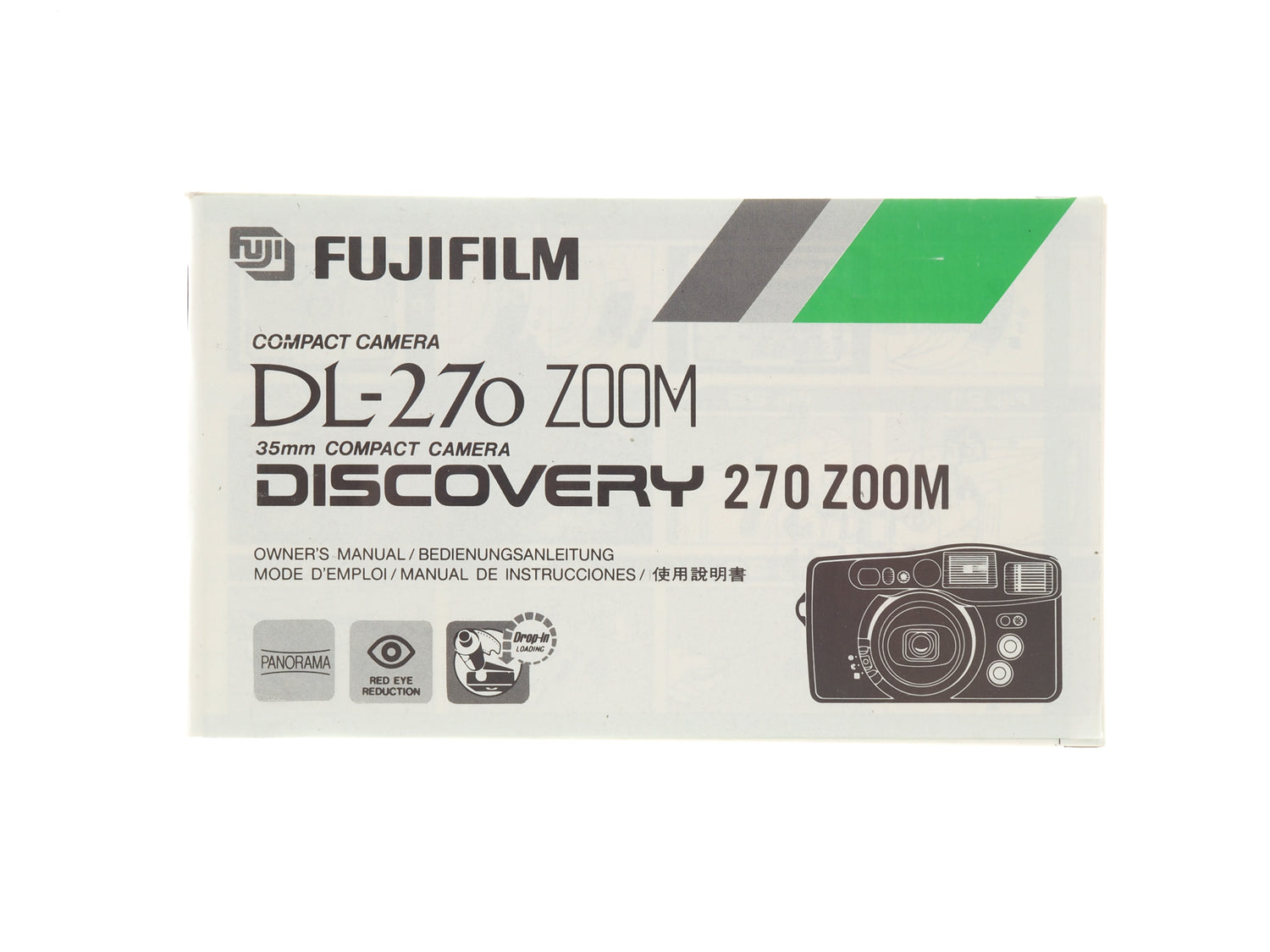 Fujifilm DL-270 Zoom / Discovery 270 Zoom Instructions - Accessory – Kamerastore