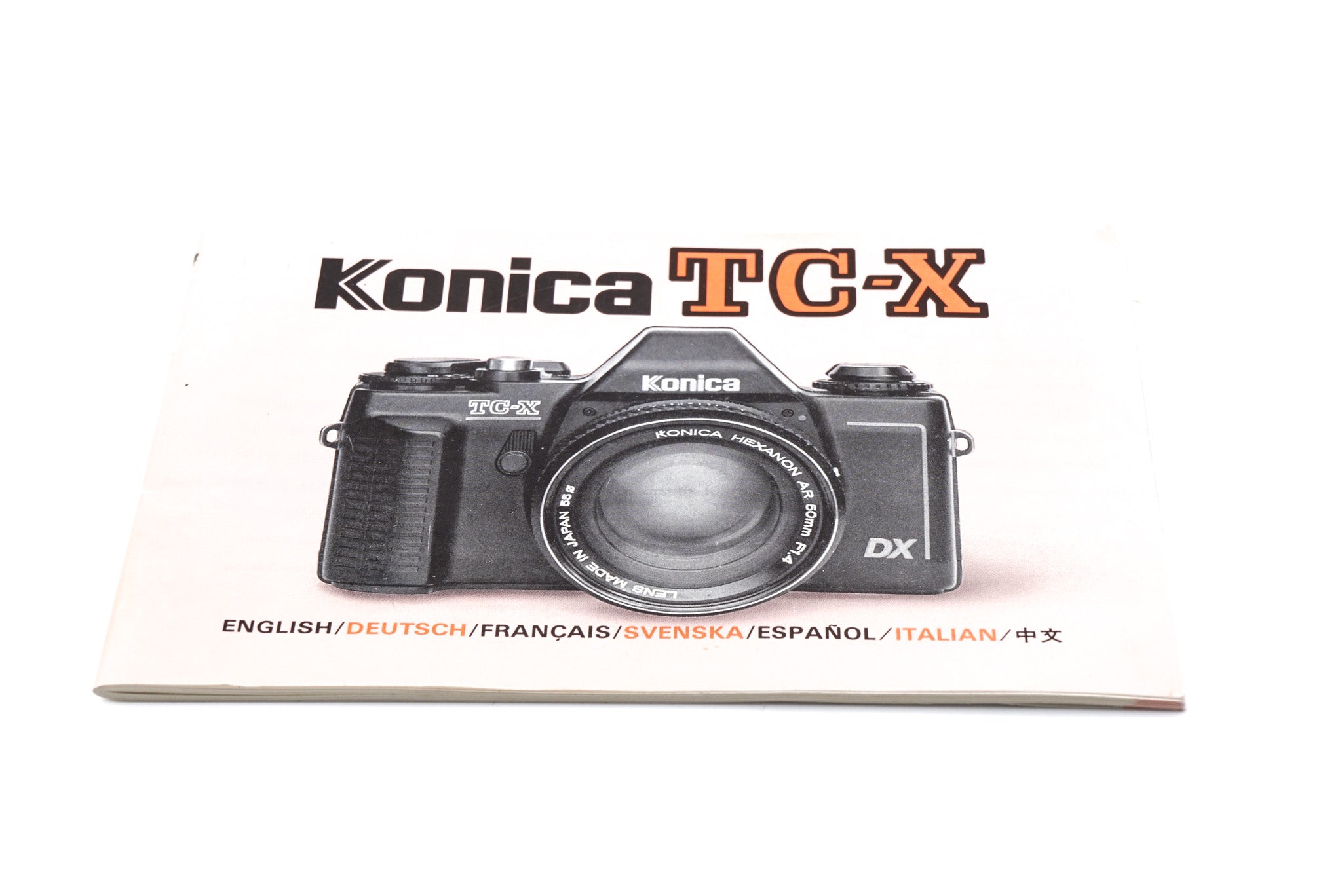 Konica TC-X Instructions - Accessory – Kamerastore