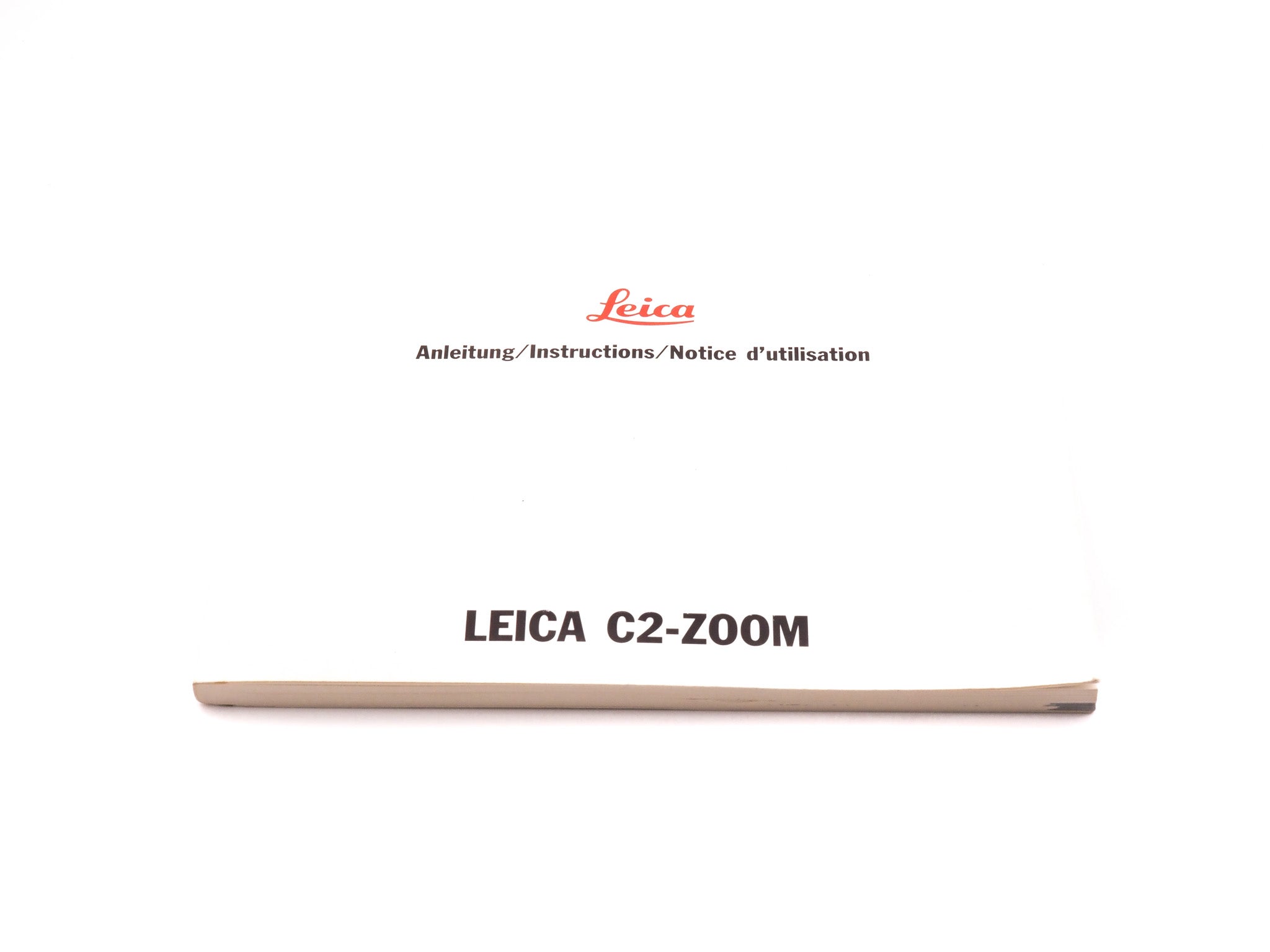 Leica C2-Zoom Instructions - Accessory – Kamerastore
