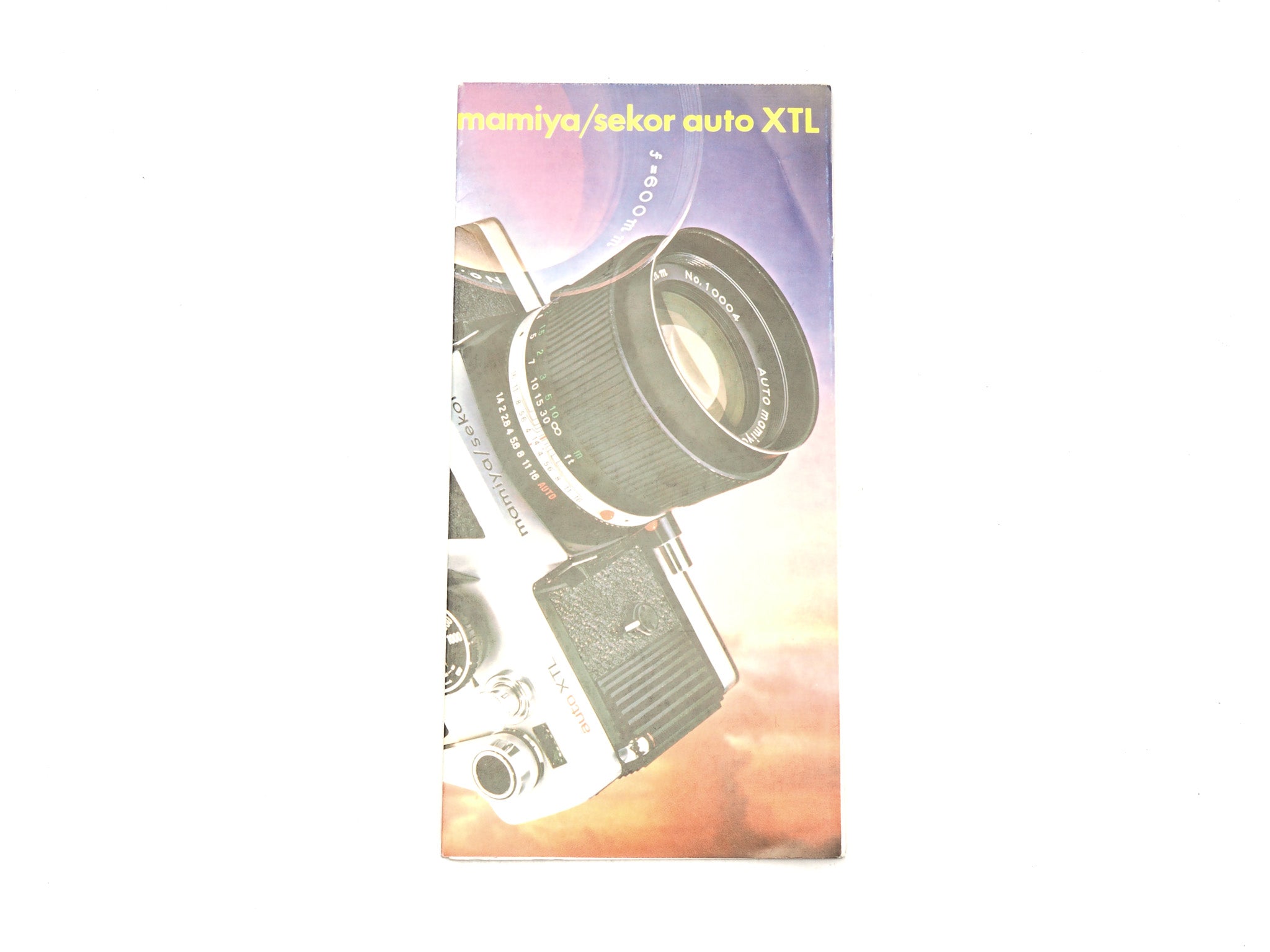 Mamiya Sekor Auto XTL Brochure - Accessory – Kamerastore