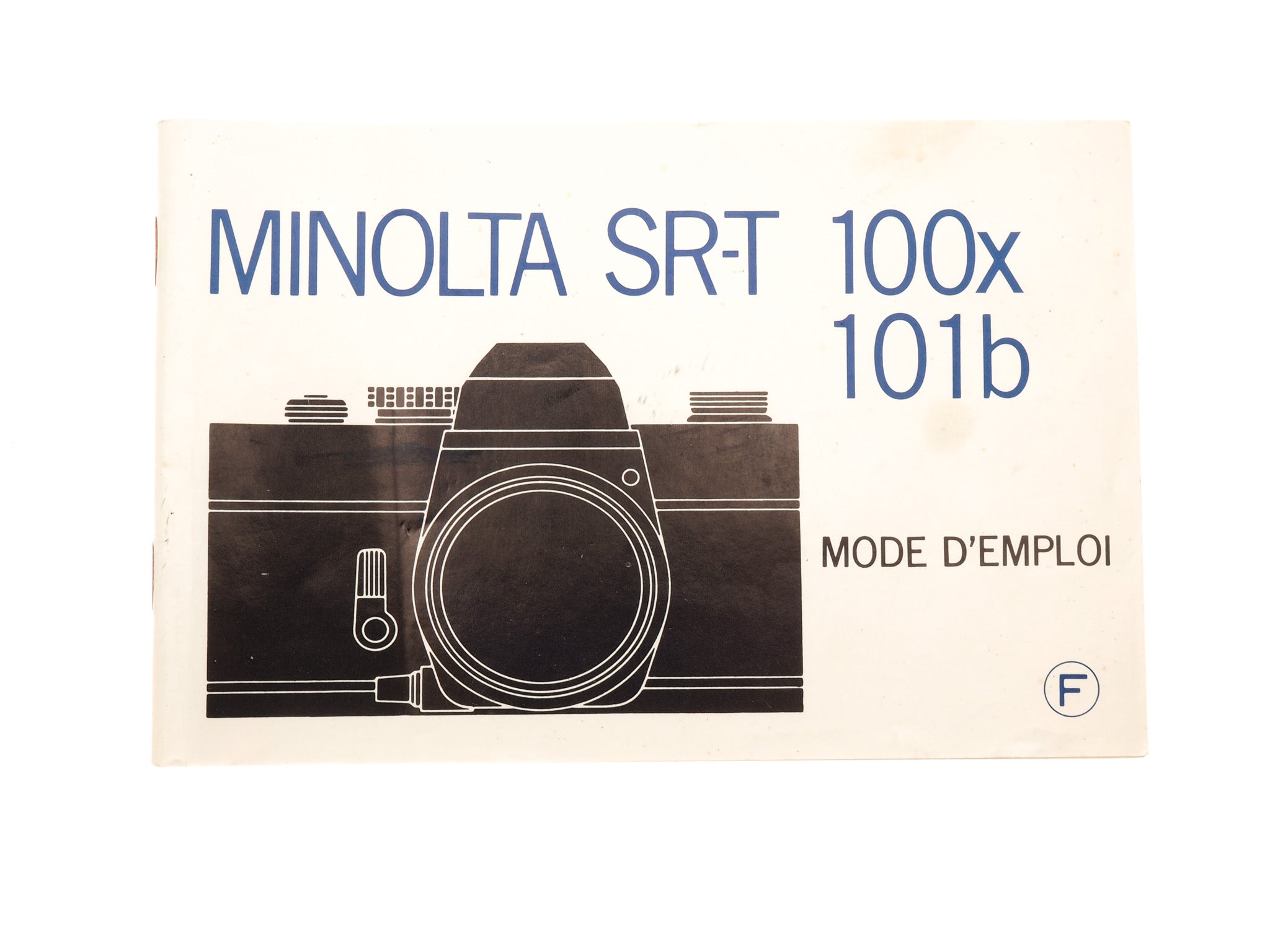 Minolta SR-T 100x/101b Instruction Manual - Accessory – Kamerastore