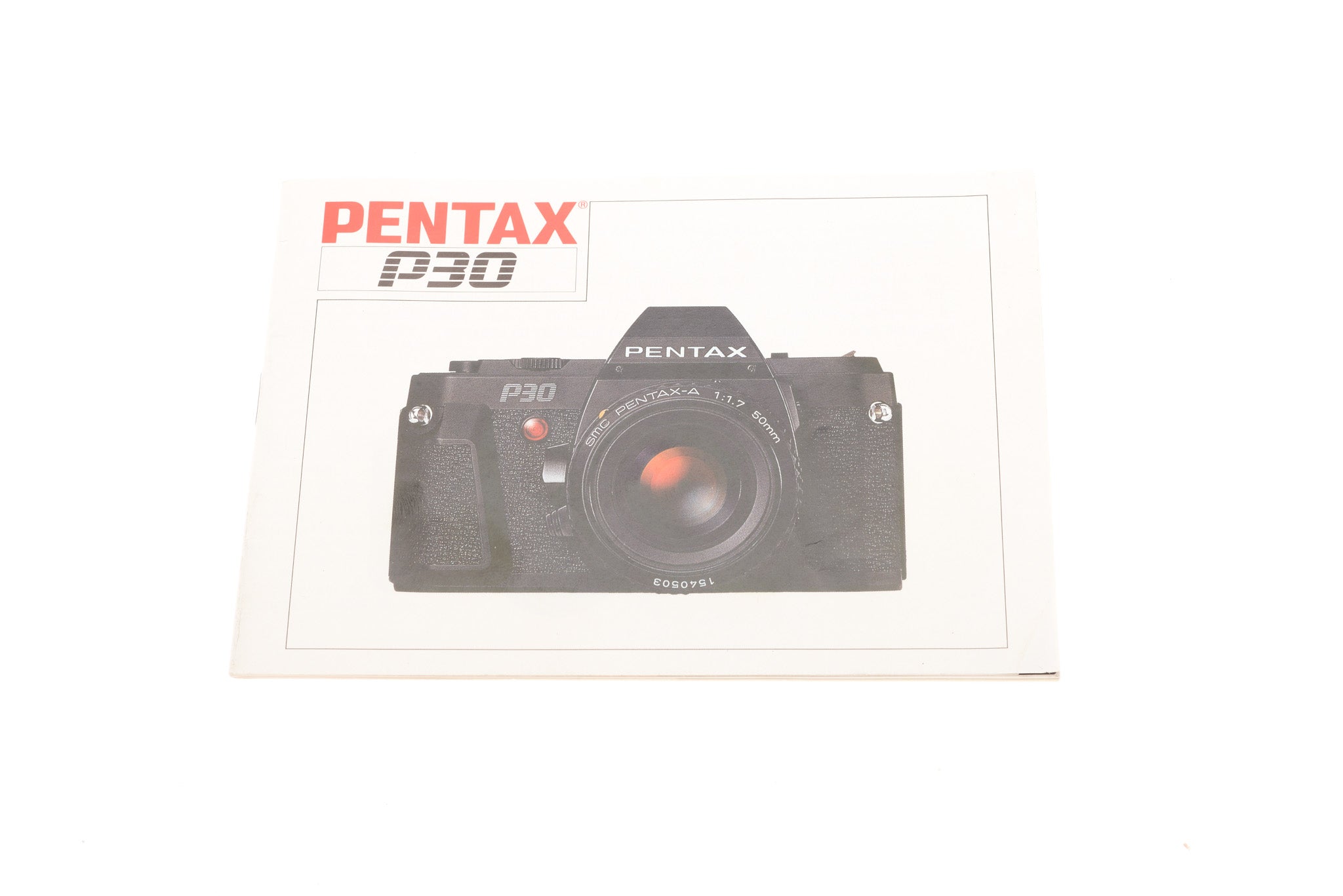 Pentax P30 Instructions - Accessory – Kamerastore